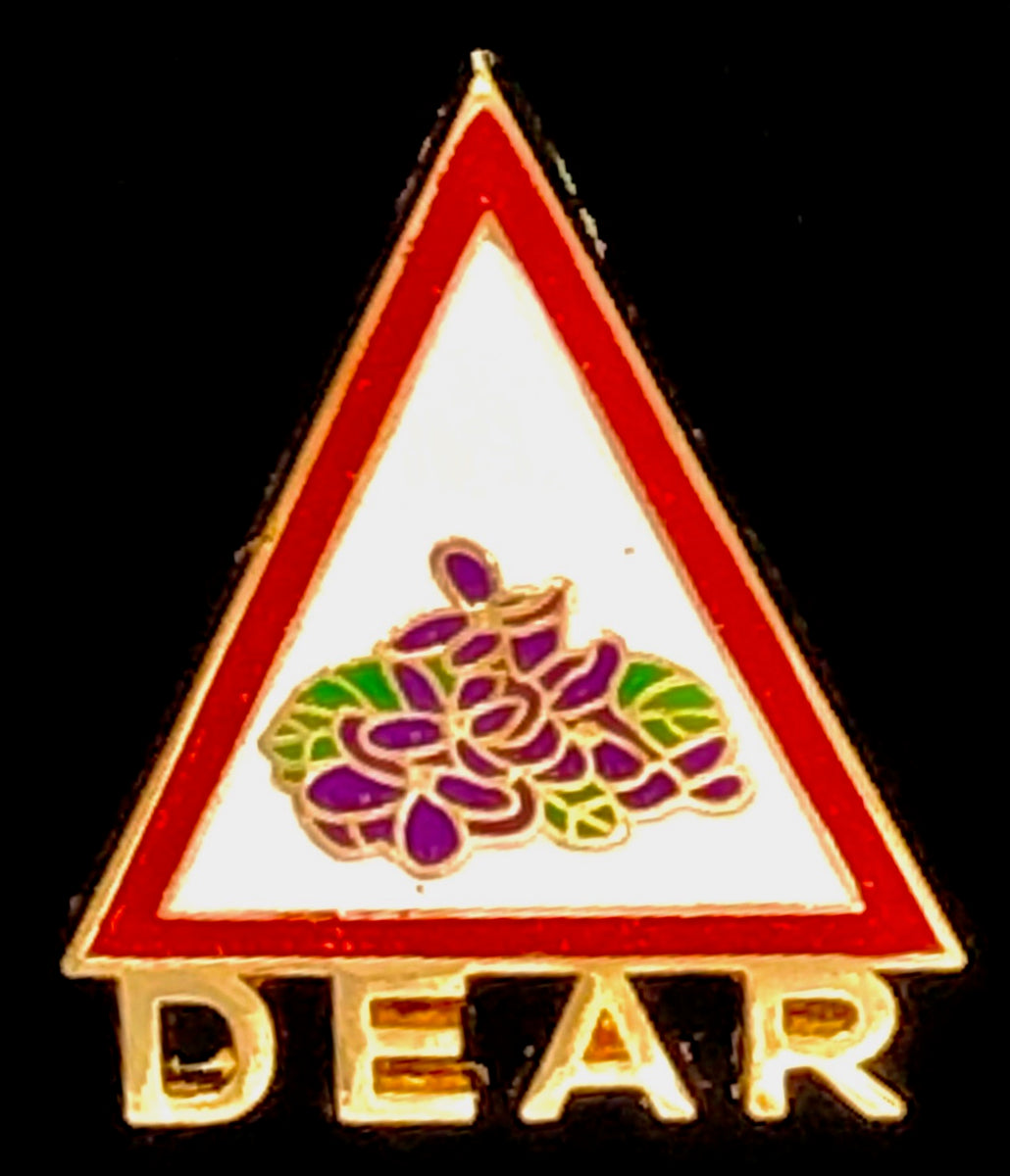 Delta Dear Pyramid w/violet Tie Pin – Bling Queen Diva!